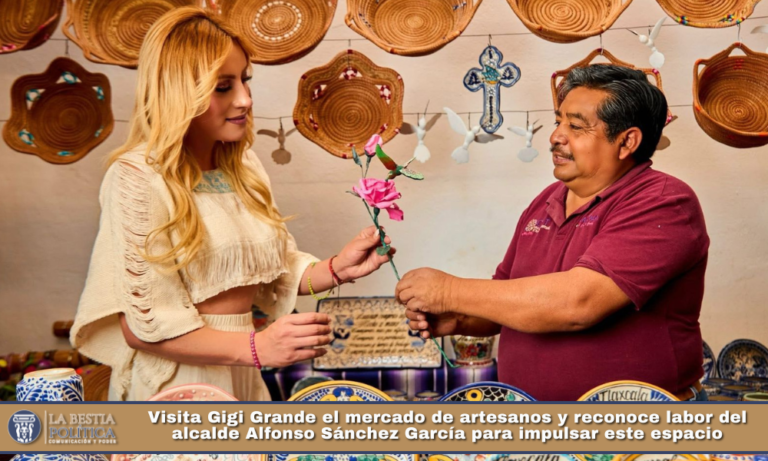 Visita Gigi Grande el mercado de artesanos y reconoce labor del alcalde ...